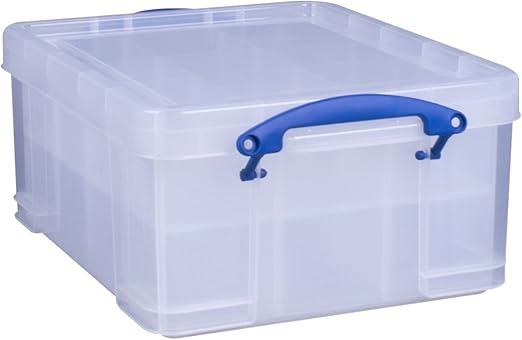 Amazon.com: Really Useful Storage Box 21 Litre Storage Box with 2 Trays ...