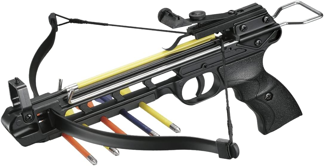 Amazon.com : Isaazon 50lbs Self Cocking Hunting Pistol Crossbow with 5 ...