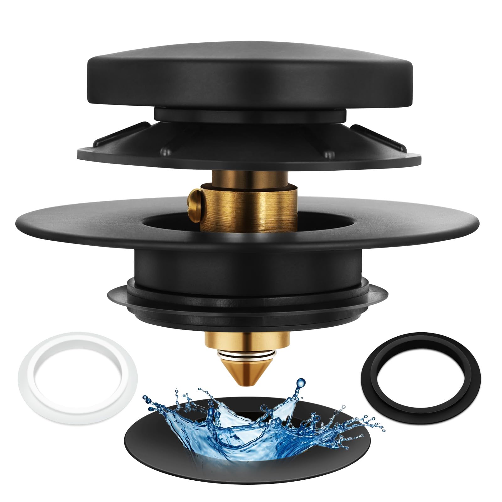 Amazon.com: Bathtub Drain Stopper Universal Tip Toe Tub Stopper and ...