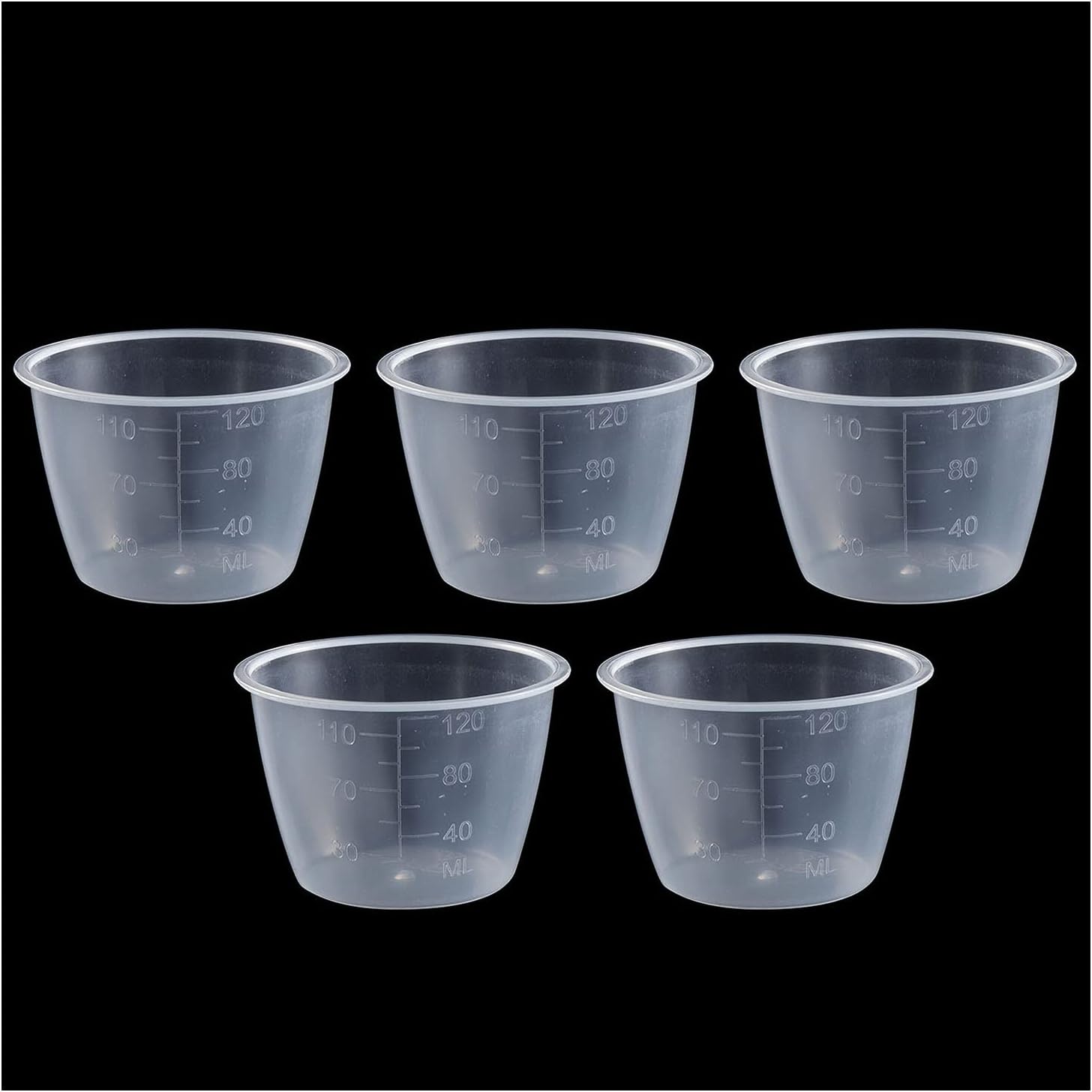 Amazon.com: JCBIZ 5pcs Plastic Transparent Rice Measuring Cup 120ml ...