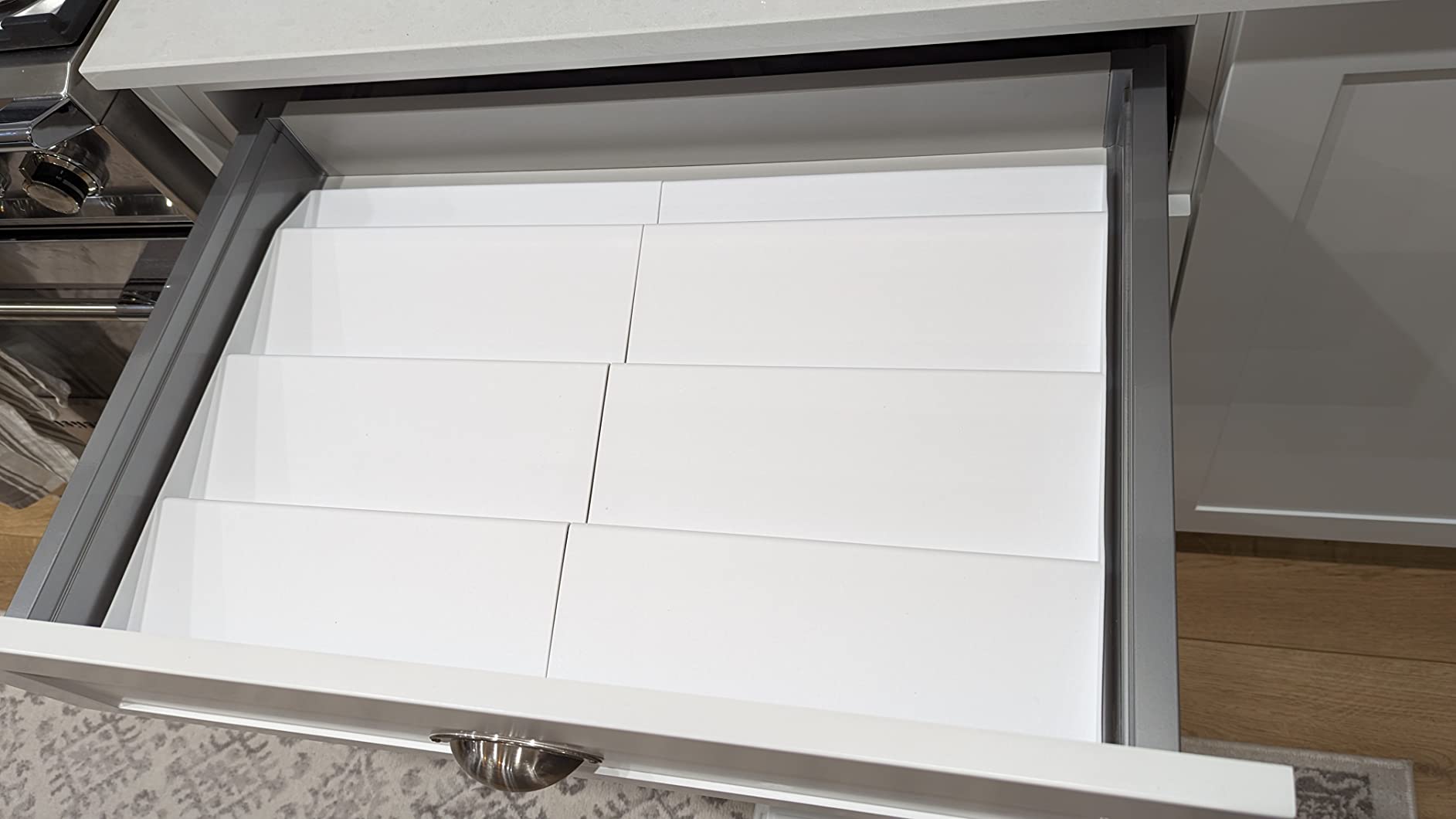 Adjustable Spice Rack, 4 Tier Expandable Tray Drawer Organizer 12" to ...