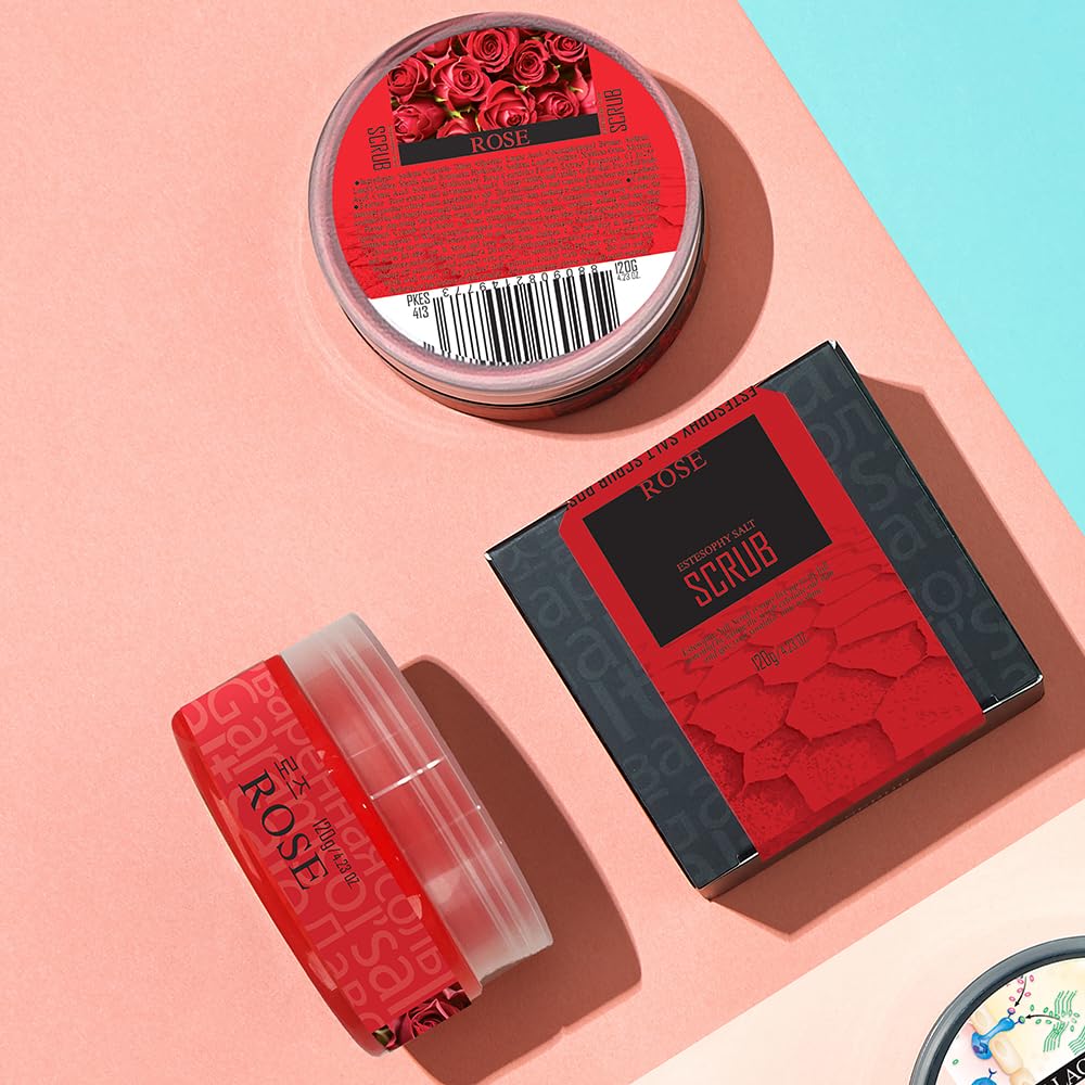 Snapklik.com : Estesophy Salt ScrubRoseKorean Salt Body Scrub, Salt ...