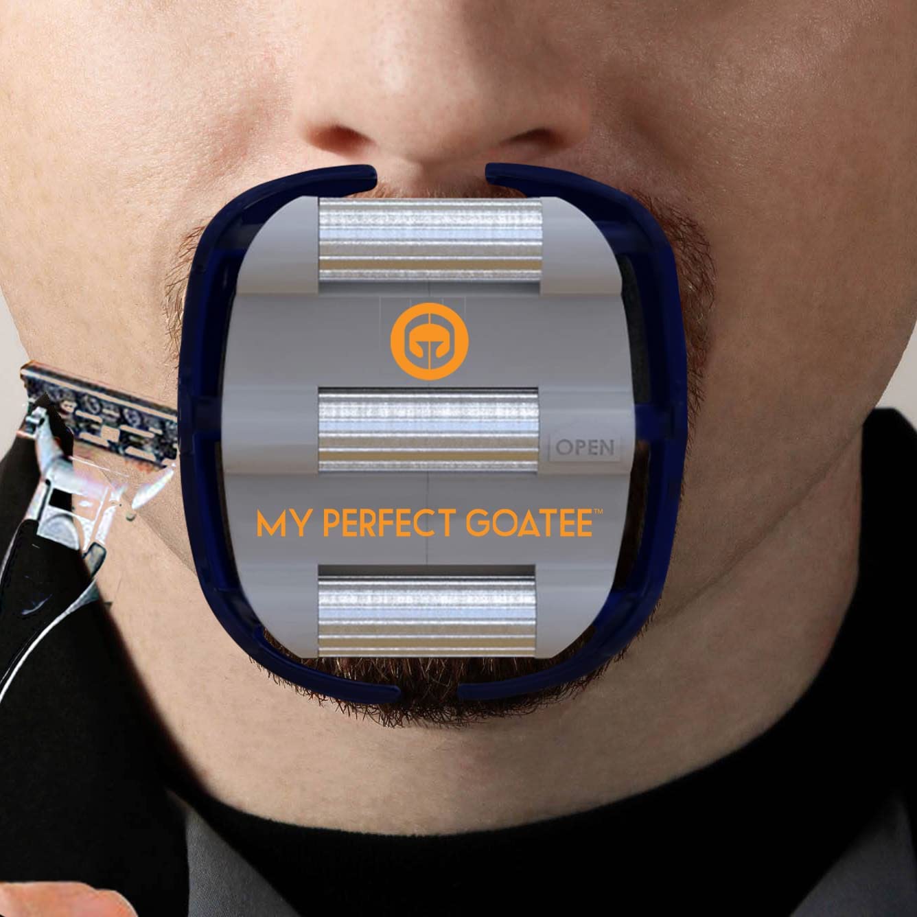 Mens Goatee Shaving Template | Create a Perfectly Shaped Goatee Every ...