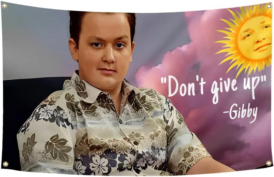 Amazon.com : WSINO Funny Gibby ICarly Babe Flag 3x5 Feet Don't Give Up ...