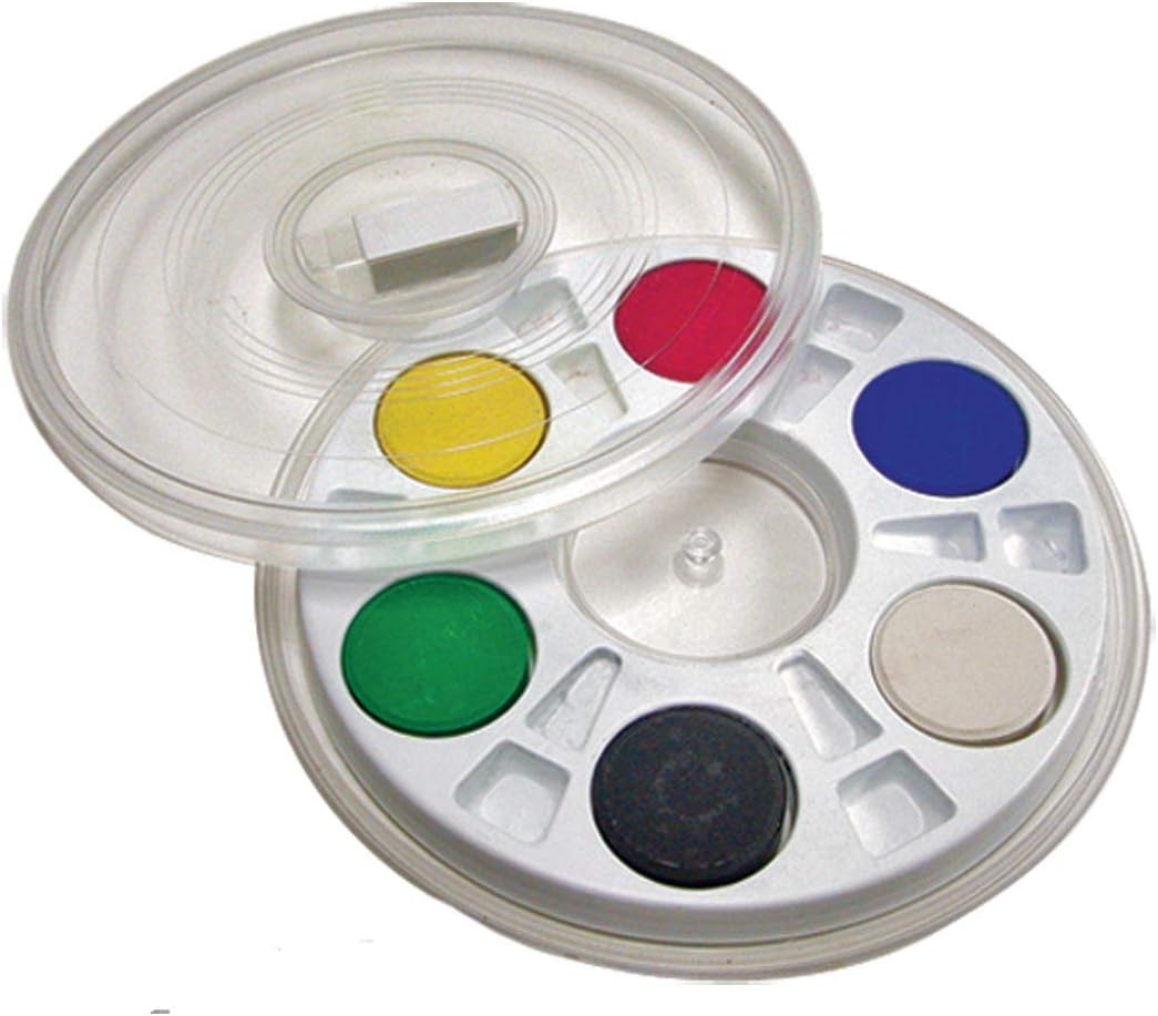 Amazon.com: Jack Richeson Lock Box Palette with 6 Large Tempera Cakes
