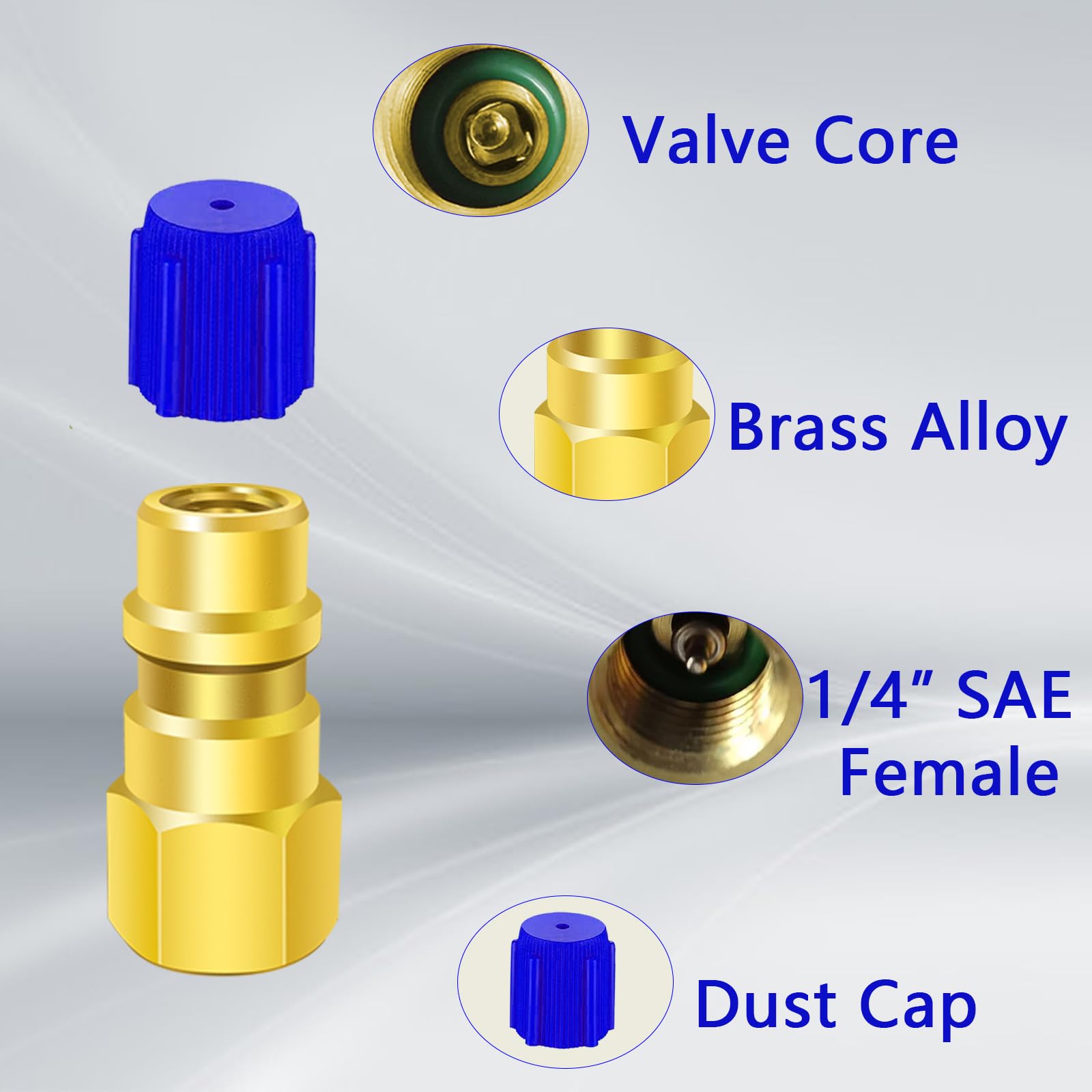R12 To R134a Adapter Aupoko A C Retrofit Valve Kit Retrofit Valve With ...