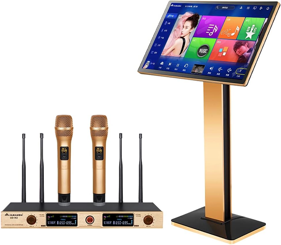 Amazon.com: 2020 InAndon KV-V5 Pro Karaoke Player 8T, with 2 Wireless ...