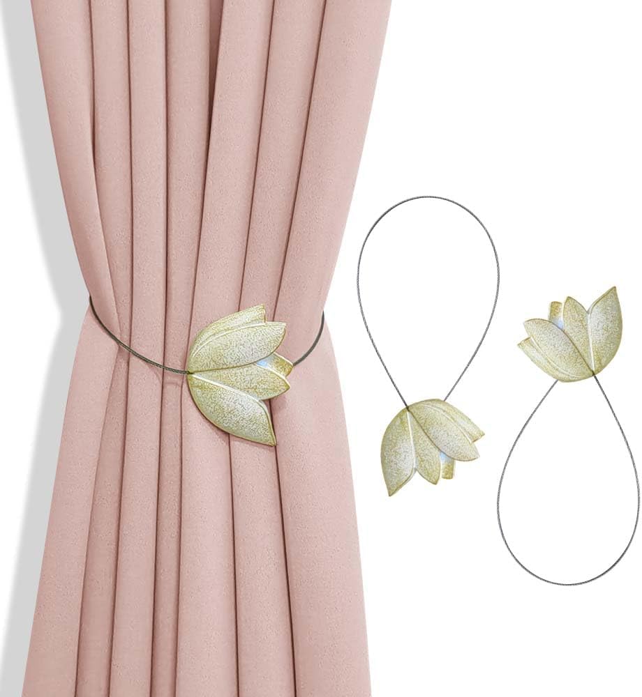 Amazon.com: Curtain Holdbacks Set of 2, Rustic Resin Magnetic Curtain ...