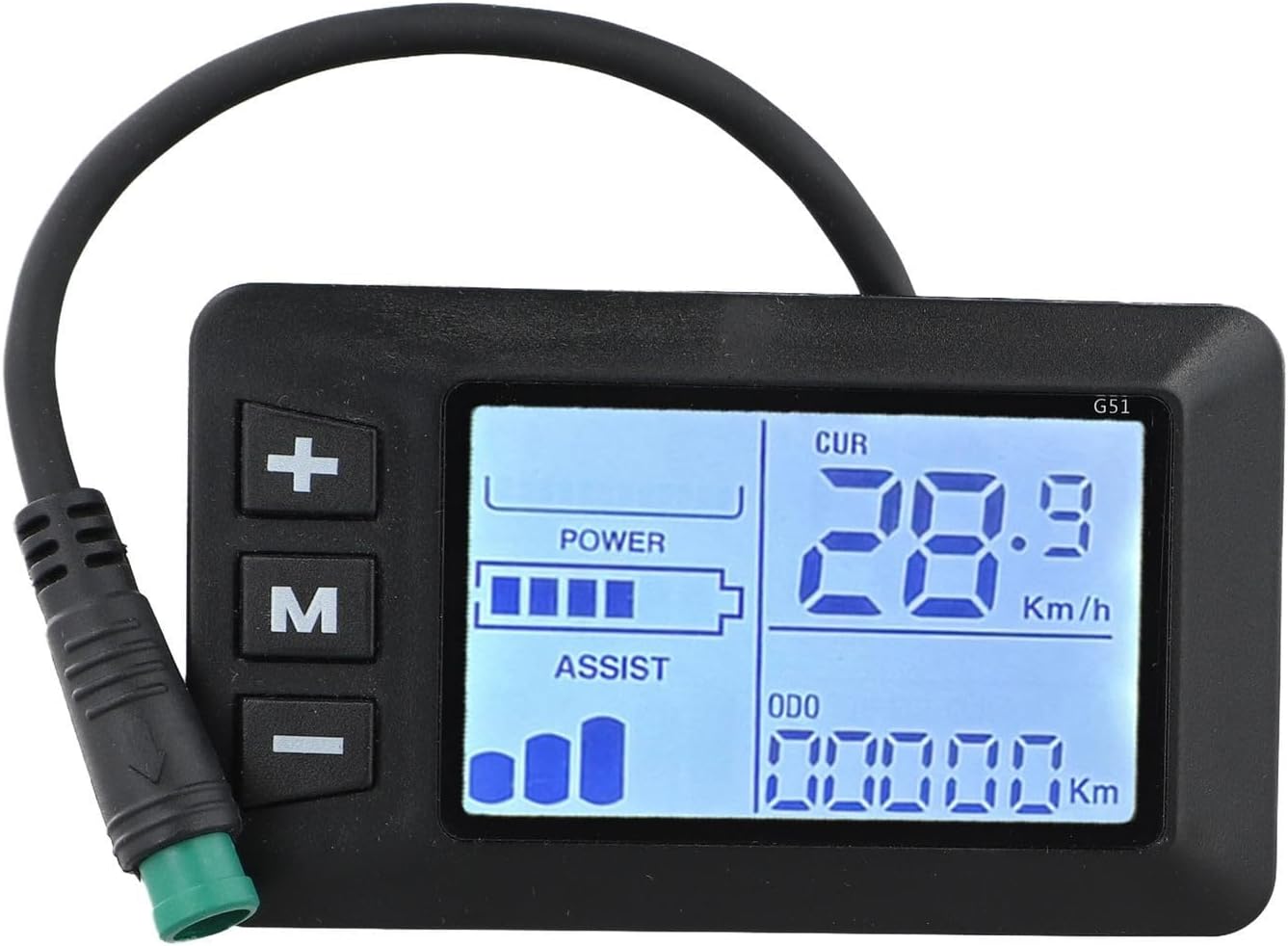 Amazon.com: LCD Display for E Bike Systems with Waterproof 5 Pin ...