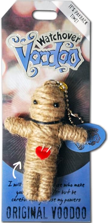 Amazon.com: Watchover Voodoo - String Voodoo Doll Keychain – Novelty ...