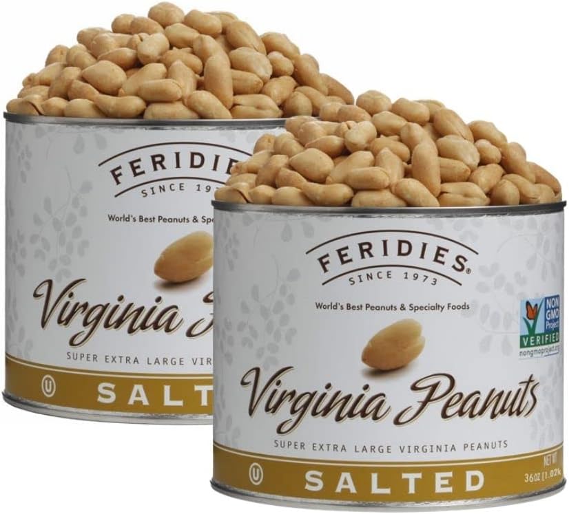 Amazon.com : Whitley’s Salted Virginia Peanuts – Super Extra Large ...