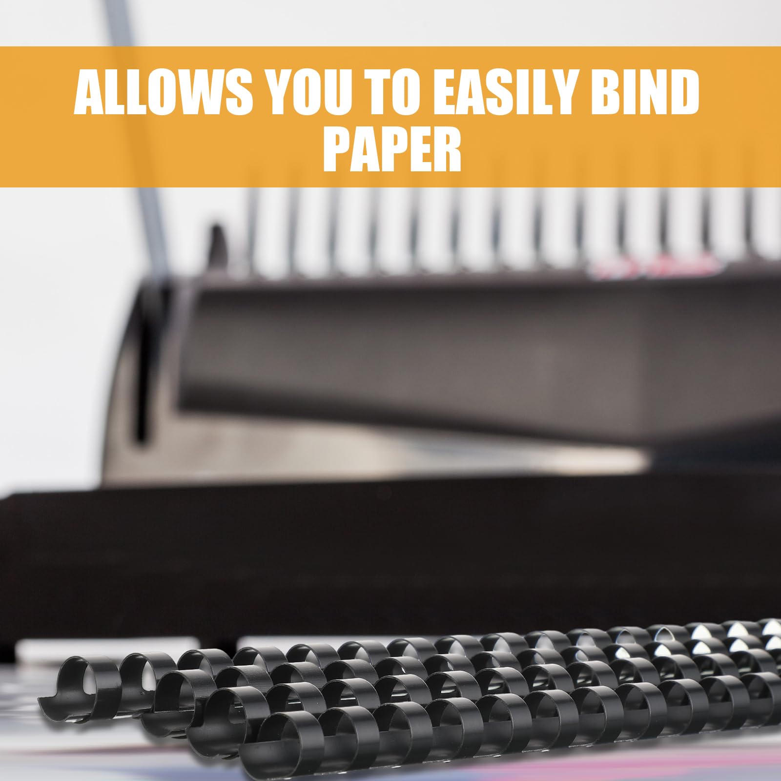 Snapklik.com : Maitys 500 Pcs Plastic Binding Combs Bulk 19 Ring Spiral ...