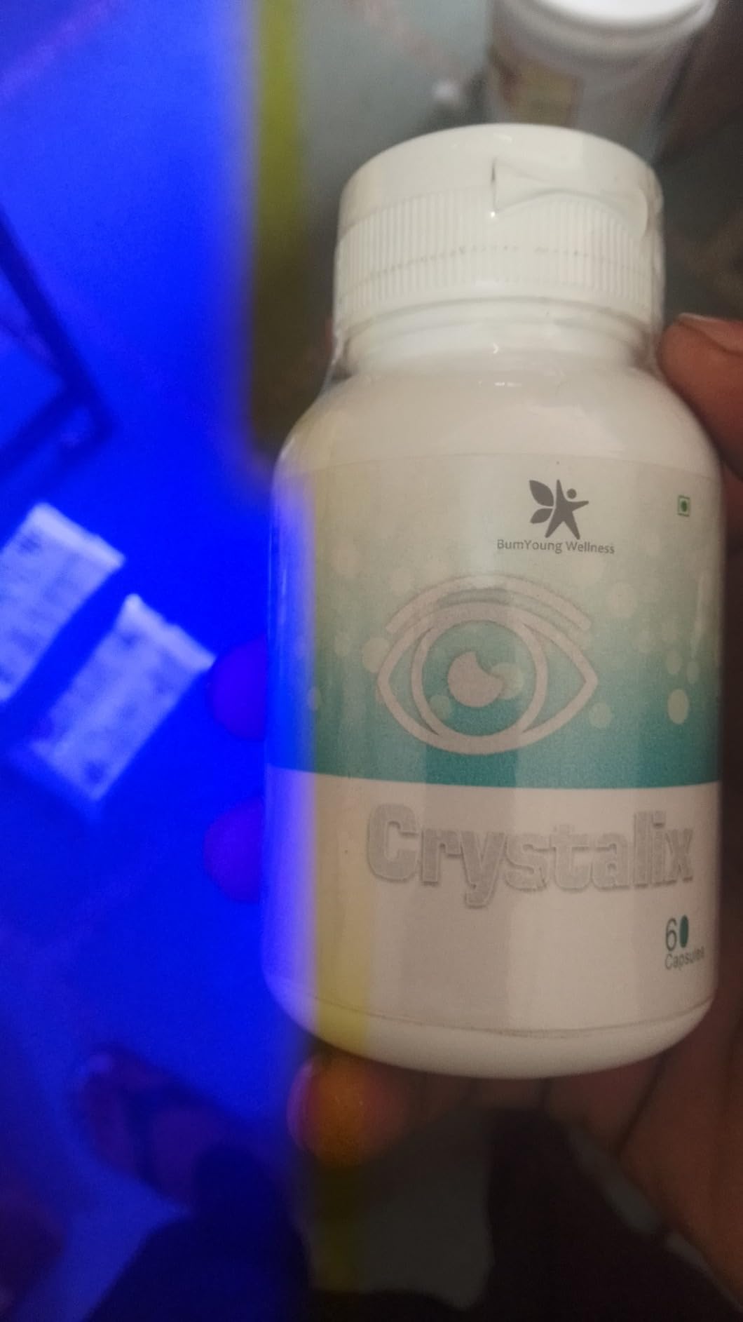 BumYoung Wellness Crystalix Eye Care Supplement to Improve Vision, Blue ...