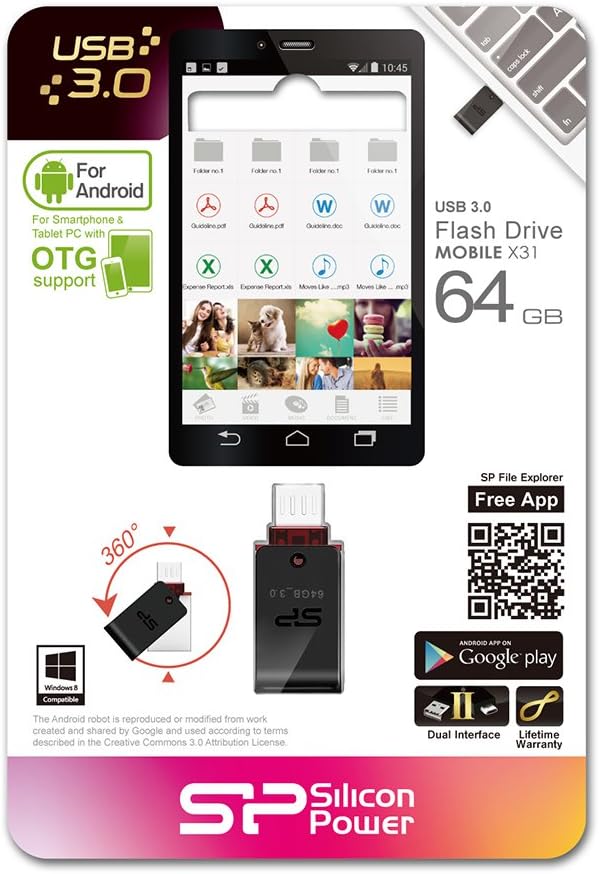 Silicon Power USB Flash 64 GB OTG - Leaders Center