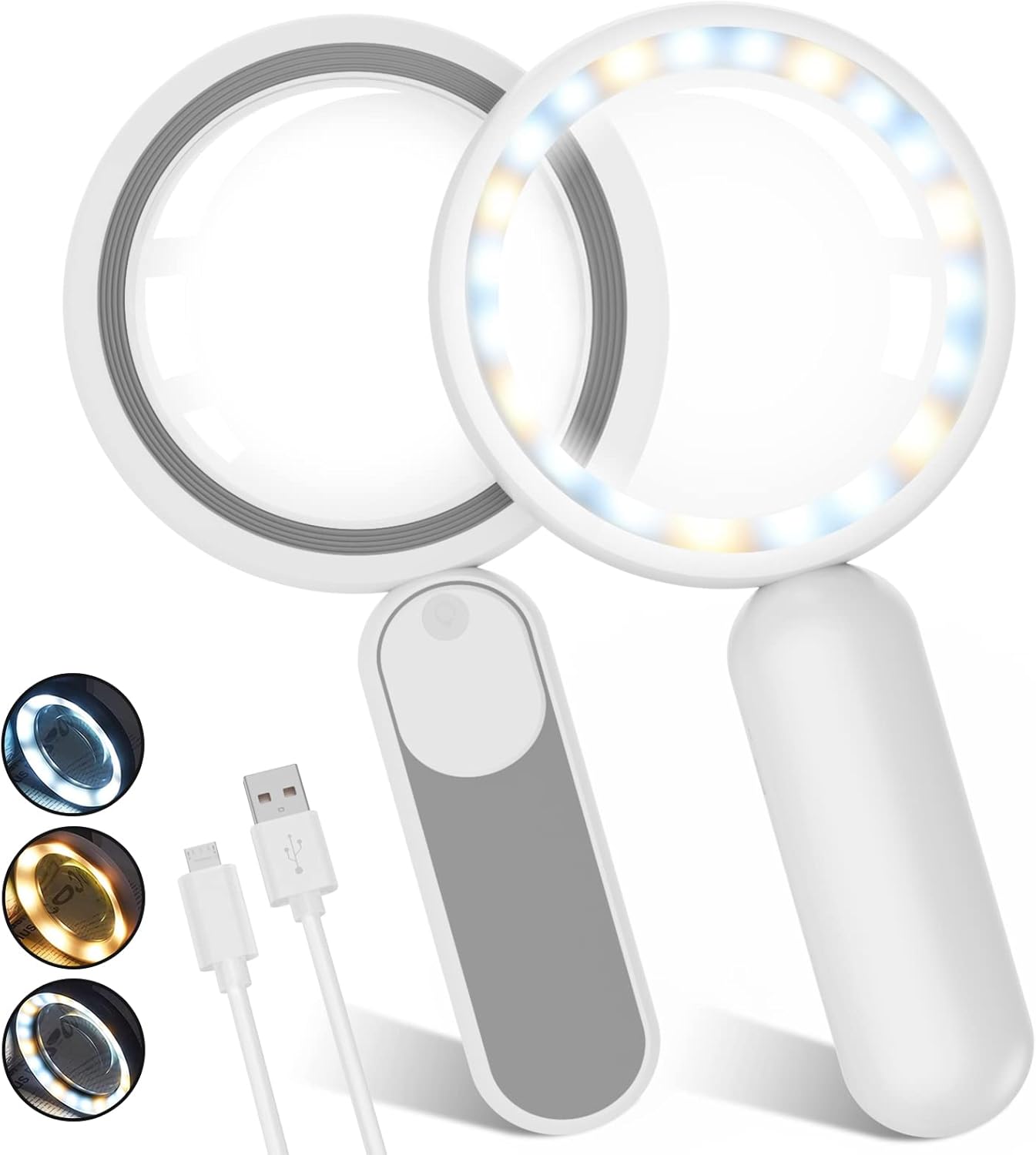 Amazon.com: 30X Magnifying Glass with Light | Lighted Magnifying Glass ...