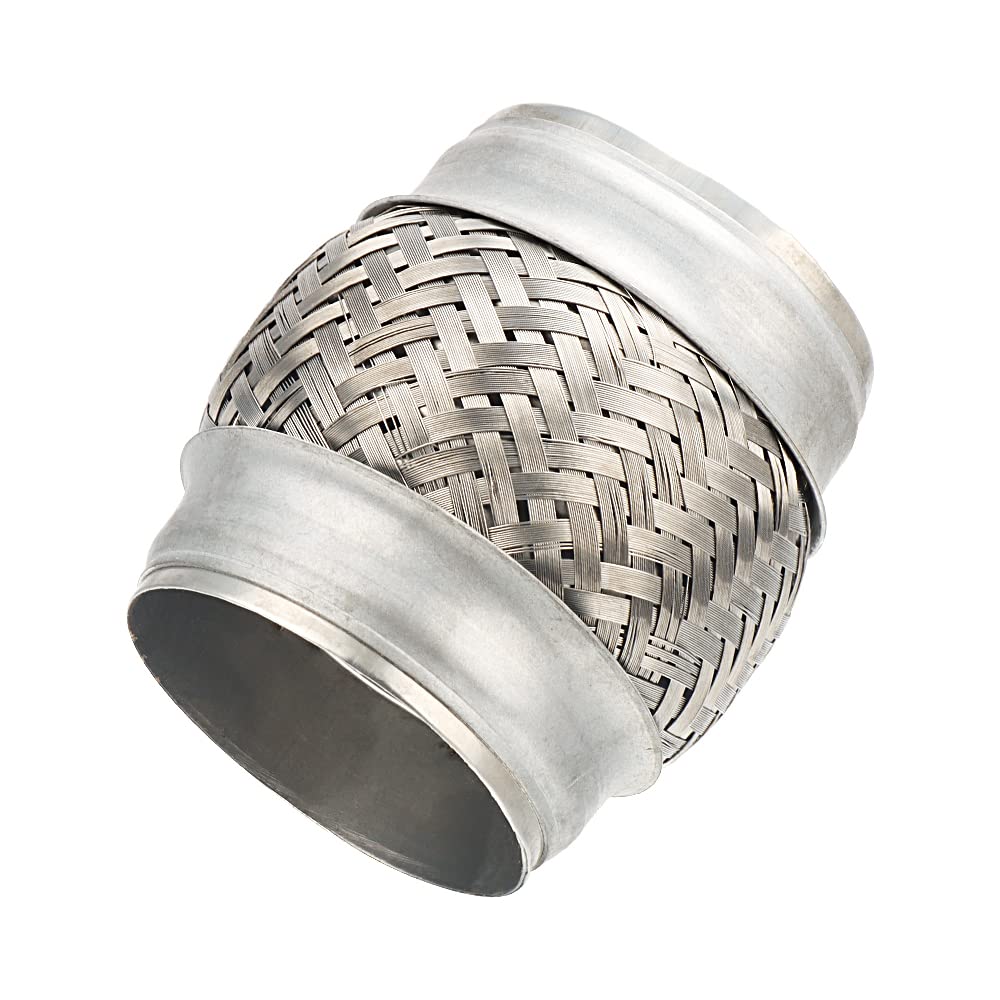 Snapklik.com : Exhaust Flex Pipe, 3x 4Stainless Steel Heavy Duty ...