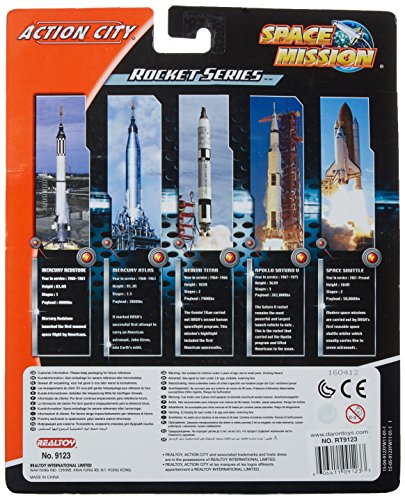 Daron Space Mission Rocket Series Playset - Space Shuttle 4 Rockets ...