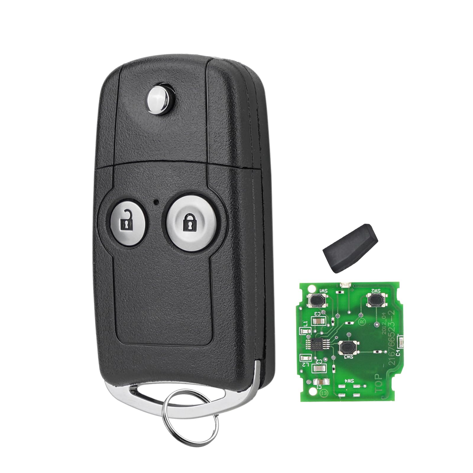 2 Buttons Car Remote Key Fob Replacement For Honda Jazz Civic CRV ...