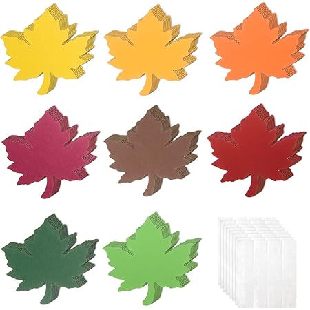 Amazon.com: 360 Pieces Maple Leaves Cutouts Fall Leaf Paper Cut Outs ...