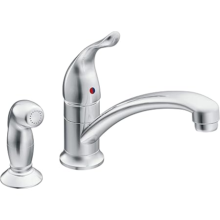 Moen Chateau Chrome One-Handle Single Hole Low Arc Standard Kitchen ...