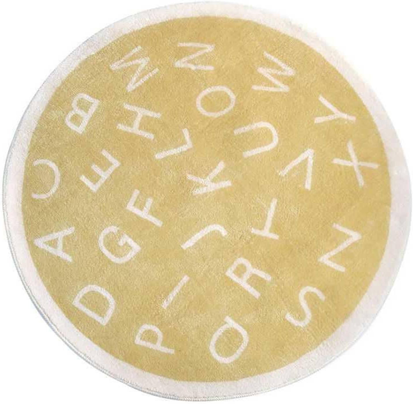 Amazon.com: 4.6ft ABC Alphabet Round Rug for Kids Playroom Bedroom Soft ...