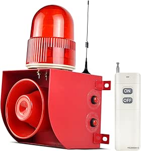 Amazon.com: Y DIANS S 1.24mile Wireless Remote Control Siren 120dB ...
