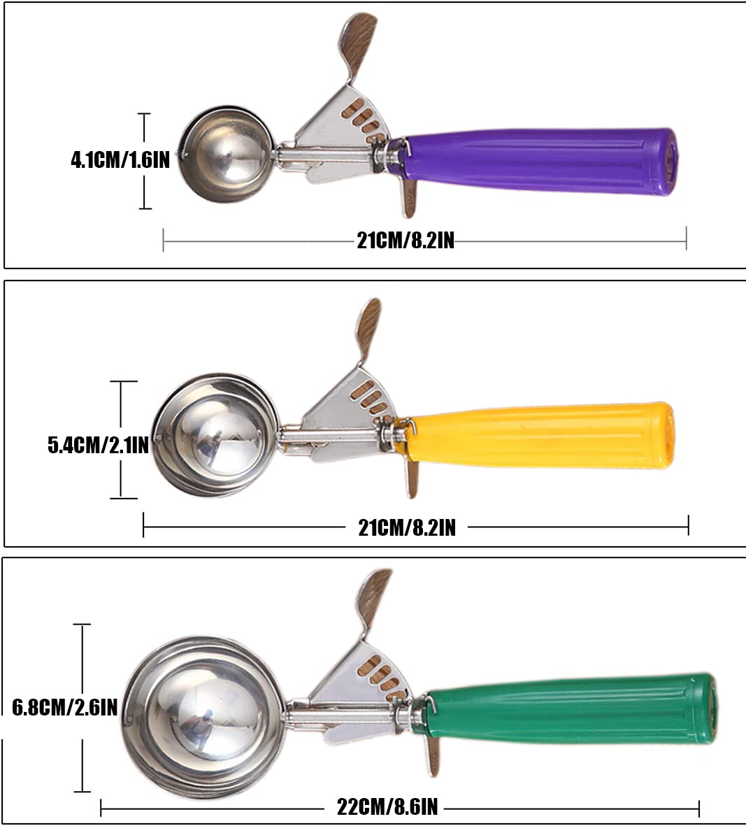 Ice Cream Scoop Sizes GenWare Ice Cream Scoop Size 20 2oz | Ice Cream