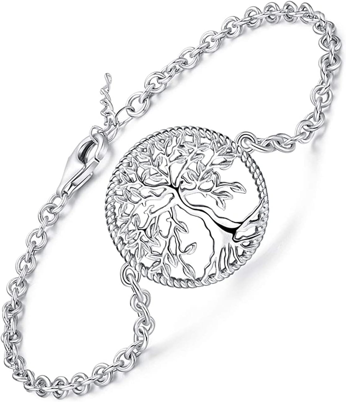 Friggem Bracelet pour Femme Arbre de la Vie Bracelet de Chaîne Réglable ...