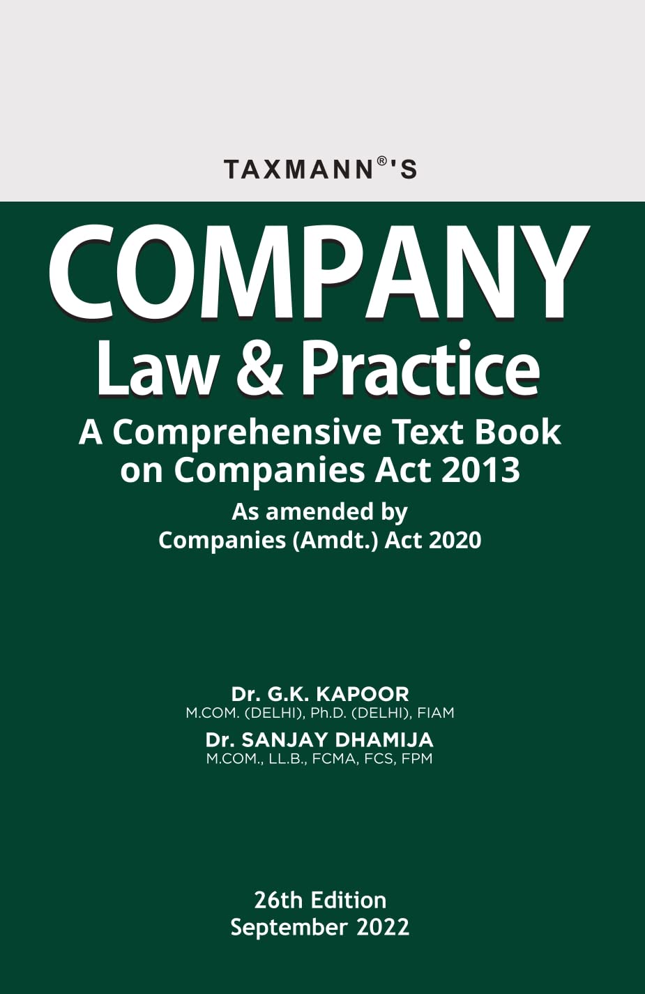 Buy Taxmann's Company Law & Practice – The most amended & updated book ...