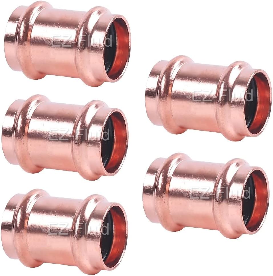 5pcs EZ FLUID Heavy Duty 1 Press Slip Coupling Without Stop LF 5pcs-ez-fluid-heavy-duty-1-press-slip-coupling-without-stop-lf