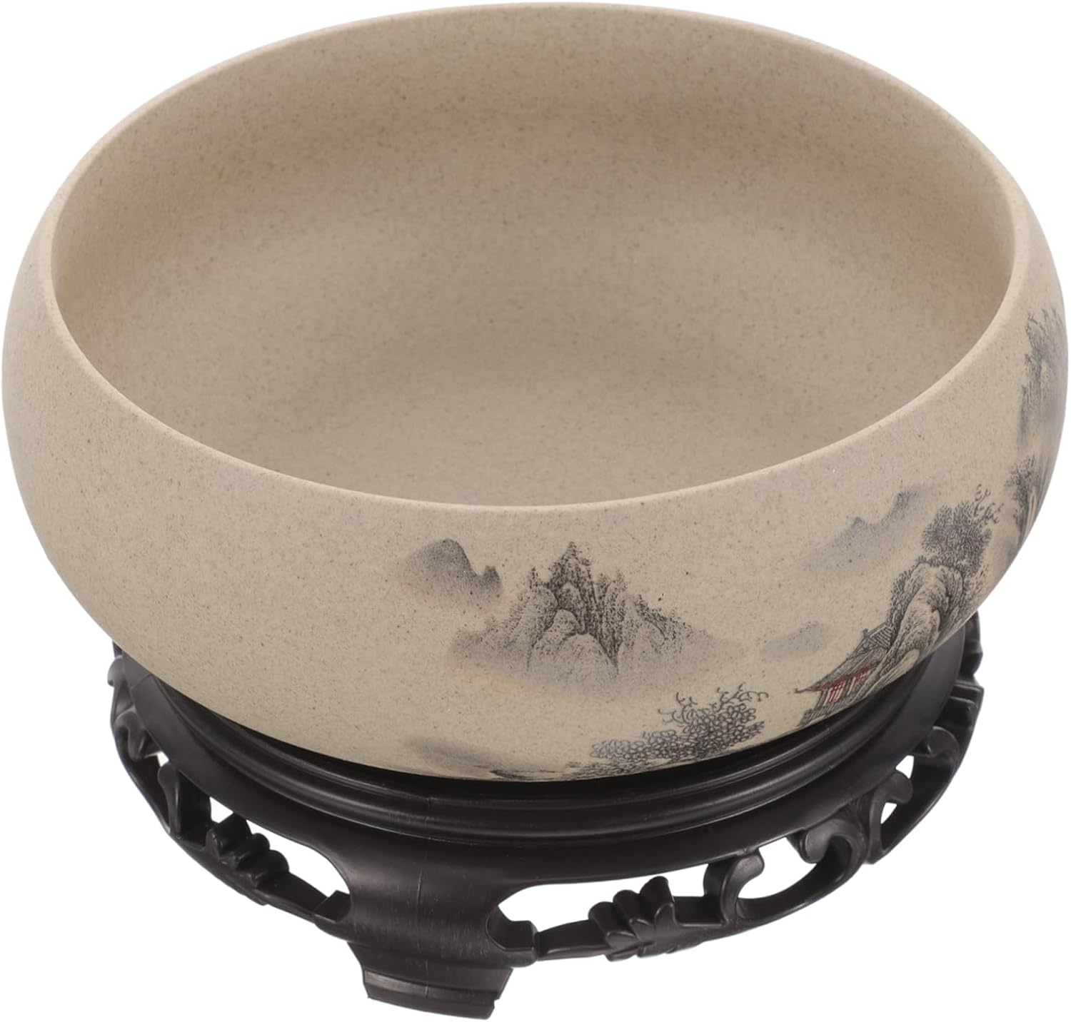 Amazon.com : Kisangel 1 Blue and White Porcelain Lotus Pot Water Lily ...