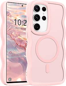 Amazon.com: Pepmune for Samsung Galaxy S24 Ultra Case, Curly Wavy Frame Hard Translucent Matte ...