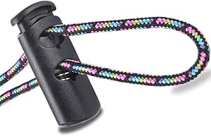 Amazon.com: 20 Pack Plastic Cord Locks, Paracord Spring Toggle Cord ...