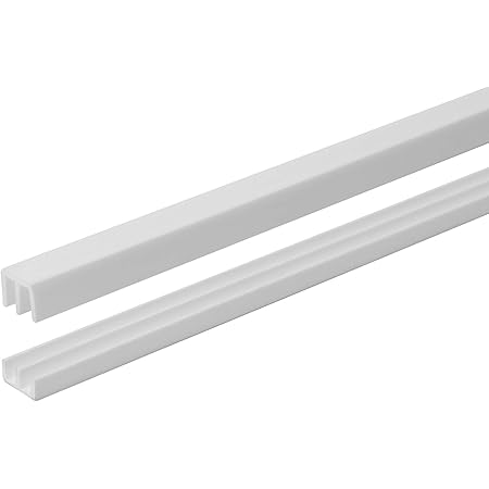 Amazon.com: 36 Inch Long White Plastic Sliding Door Track Set for 1/8 ...