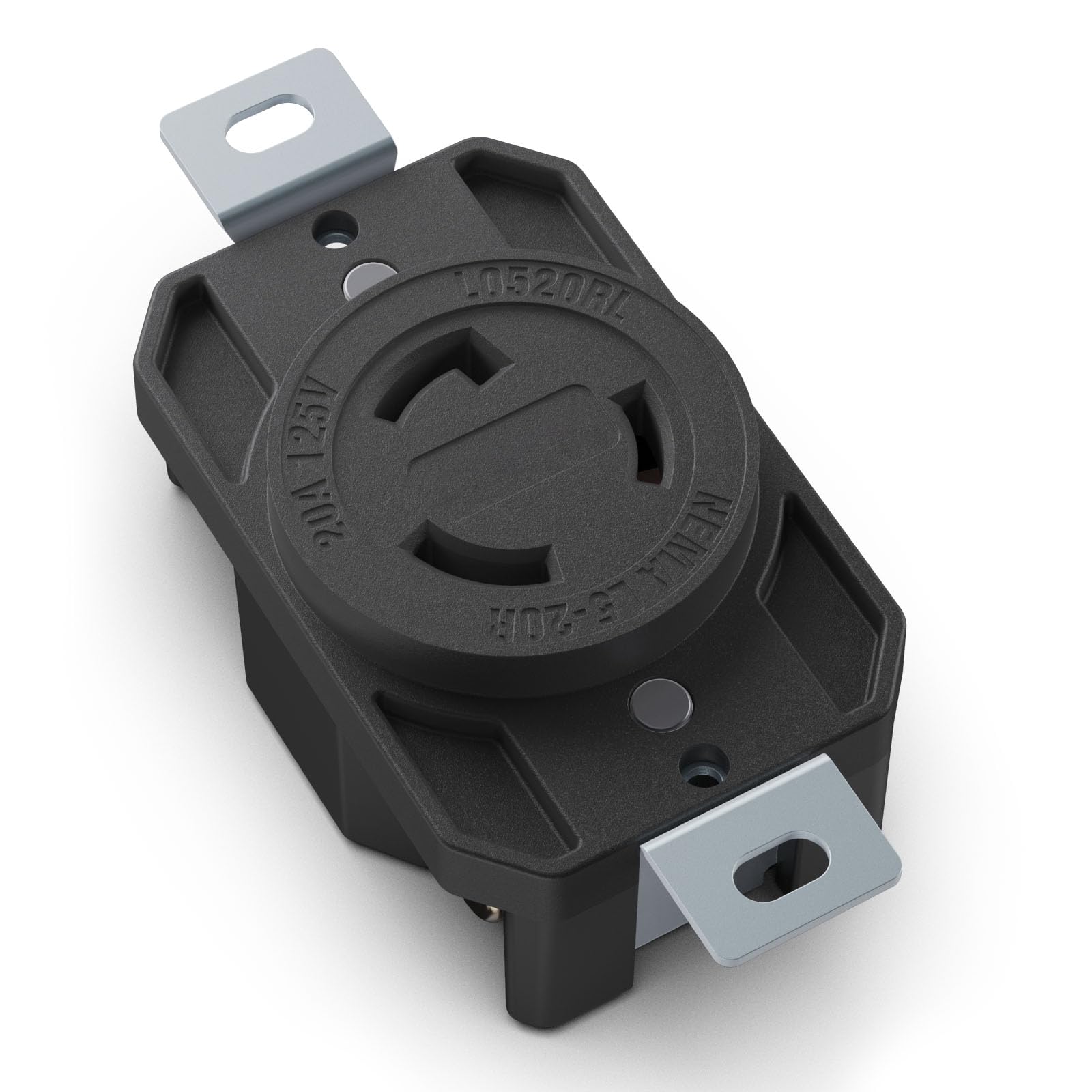 Snapklik.com : NEMA L5-20R Flush Mounting Locking Receptacle, Twist ...