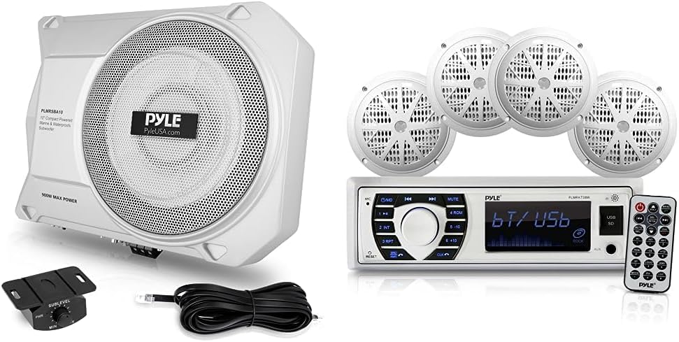 Amazon.com: PyleUsa 10-Inch Low-Profile Amplified Subwoofer System ...