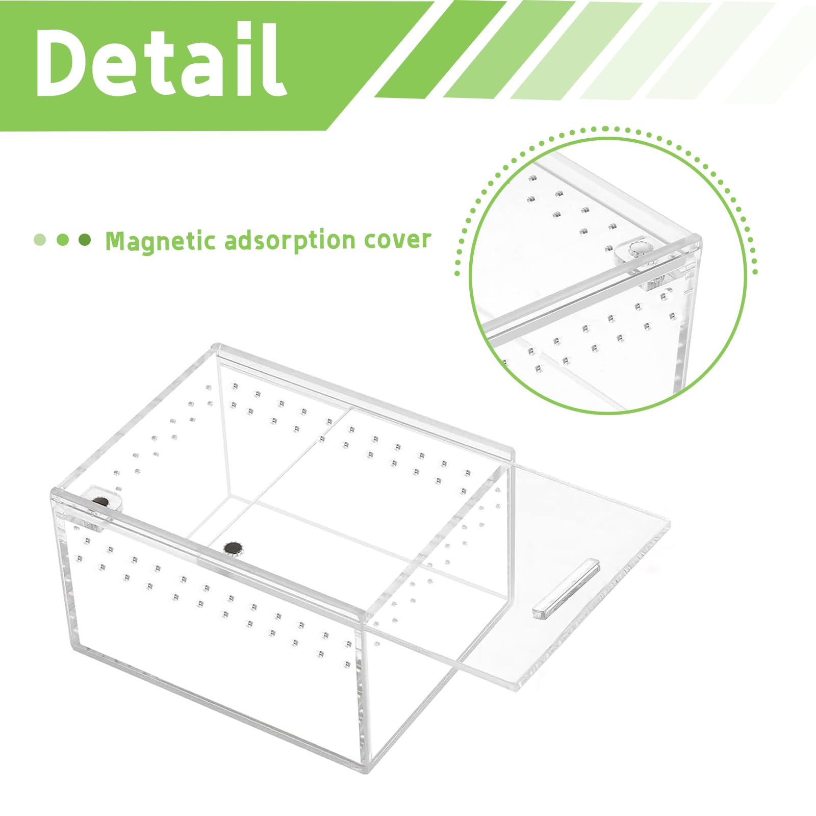 Snapklik.com : Reptile Terrarium Tank, Waterproof Acrylic Case Hermit ...