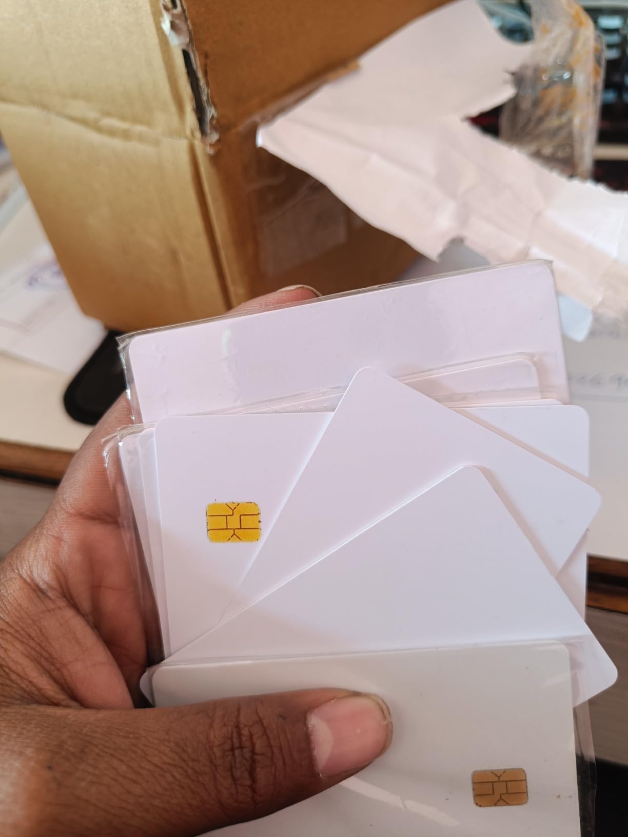 GPN PRINT Inkjet Printable (epson) Smart ID Cards PVC Big Chip SLE4428 ...