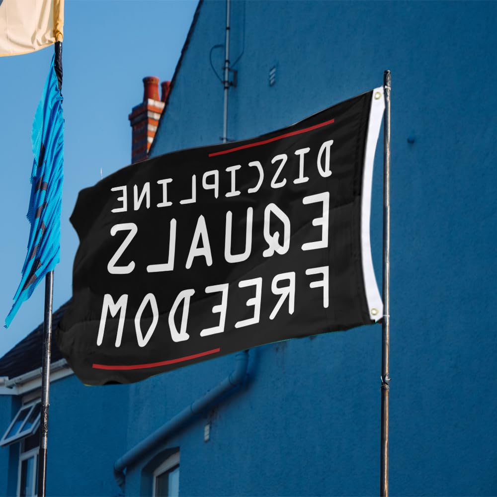 Snapklik.com : Discipline Equals Freedom Flag, 3x5 Ft Motivational Flag ...