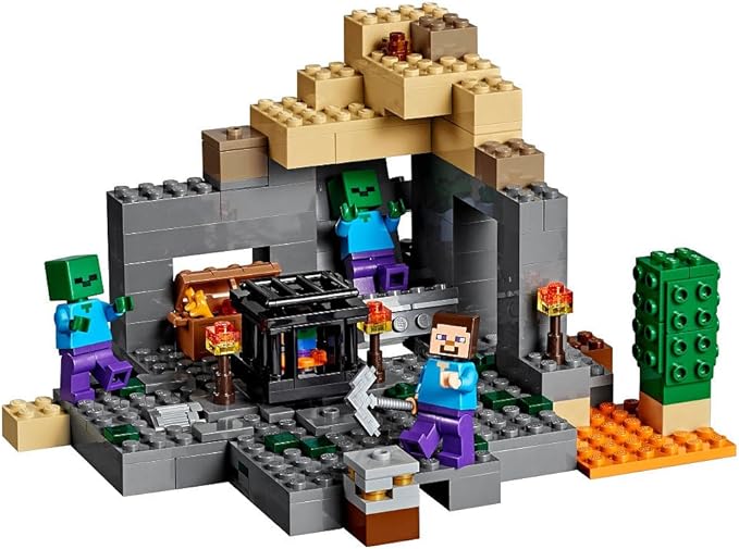 Amazon.com: LEGO Minecraft The Dungeon 21119 Toy for Ages 8 Year Old ...