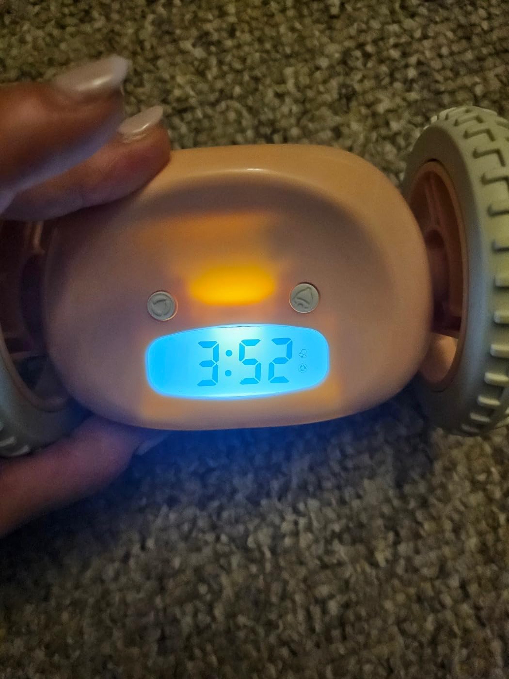 CLOCKY Digital Alarm Clock for Bedroom on Wheels Runaway Moving Extra ...