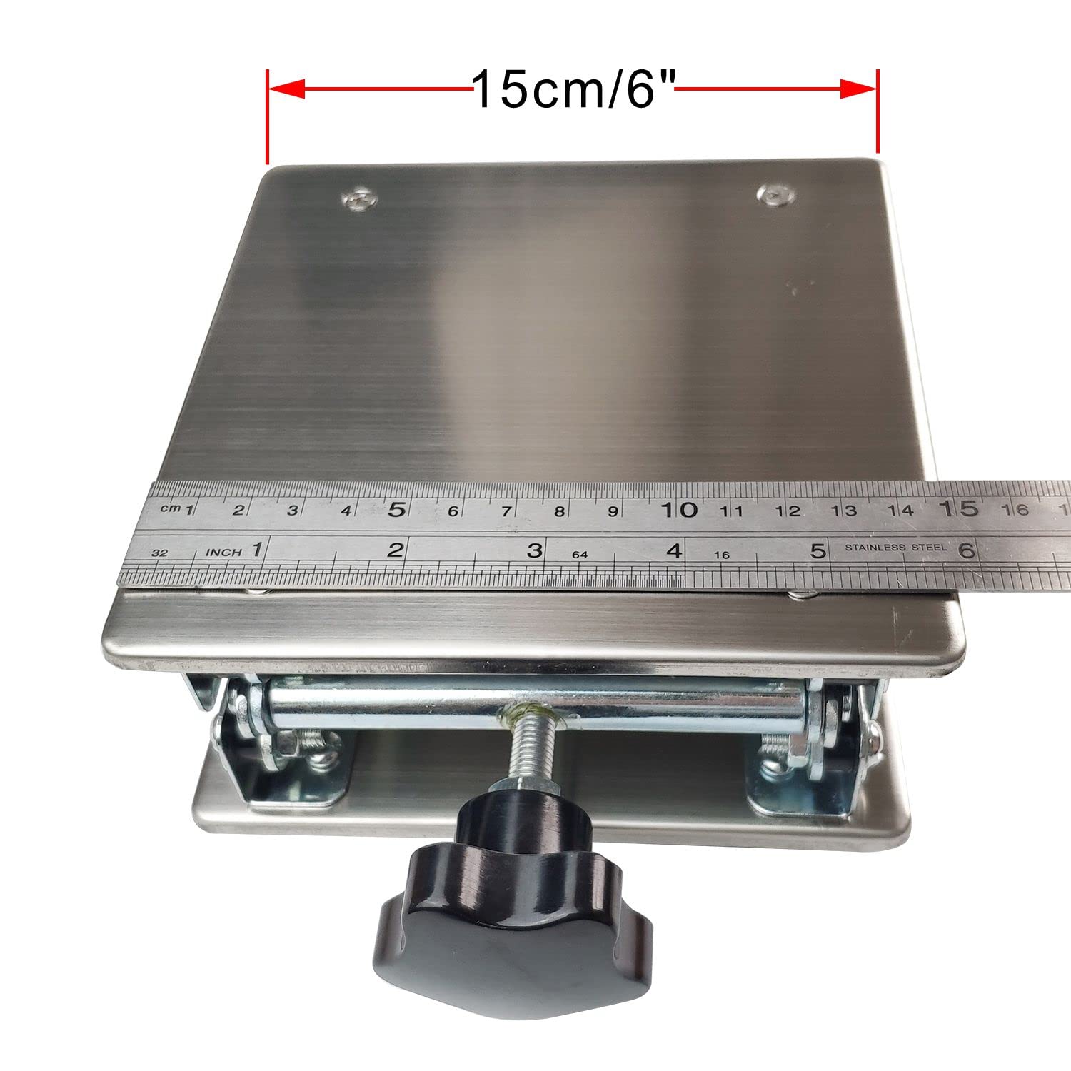 Snapklik.com : JENSWILL 6" X6" Lift Table Stainless Steel Lab Jack ...