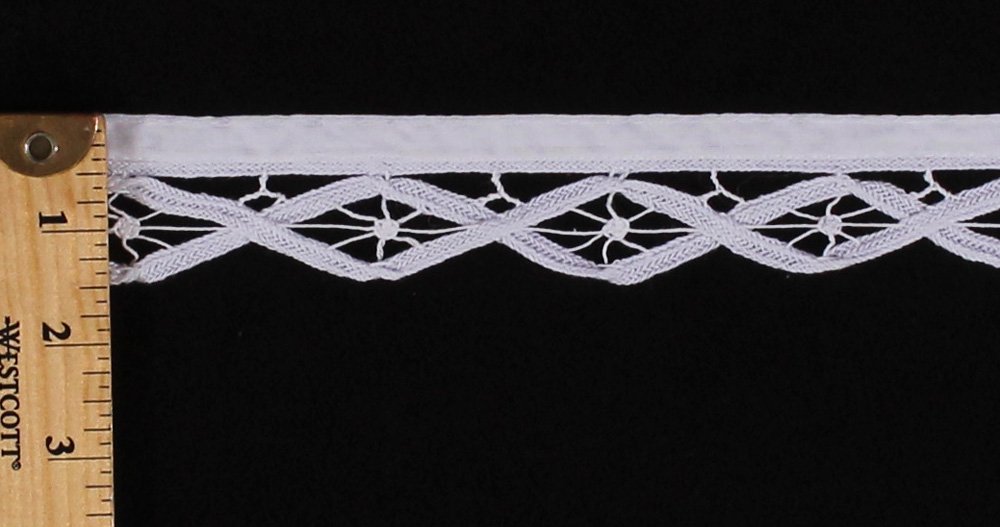 Amazon.com: White Battenberg Lace Renaissance Trim Trimming Edging ...