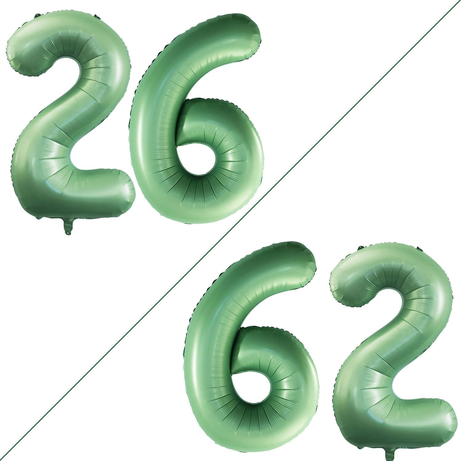 Amazon.com: GOER Number 26 Balloons for 26th Birthday Party Decorations ...