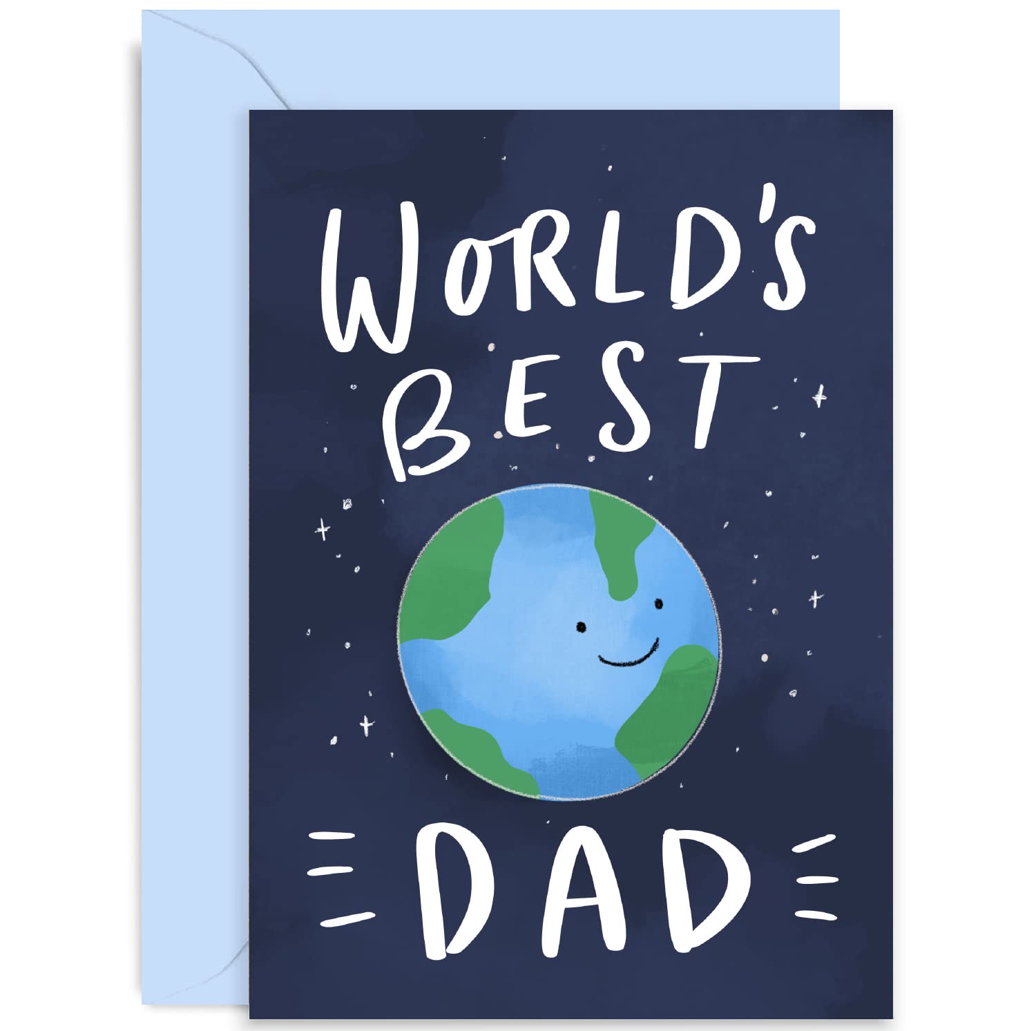 Amazon.com : Old English Co. World's Best Dad Greeting Card - Father's ...