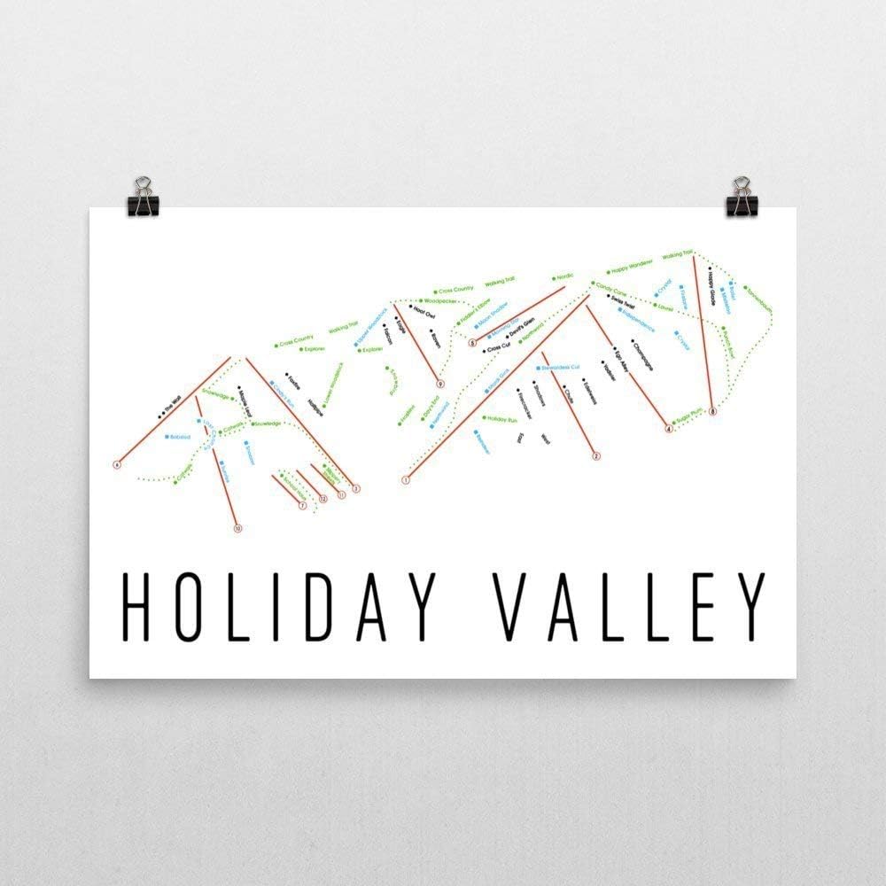 Amazon.com: Holiday Valley Poster, Holiday Valley Ski Resort Poster ...