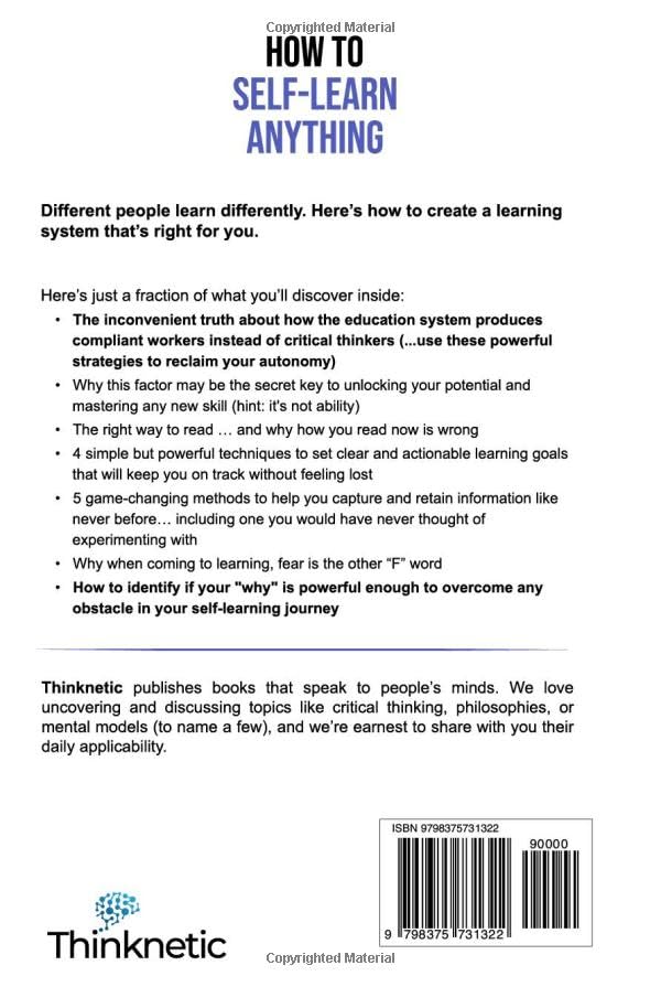 Snapklik.com : How To Self-Learn Anything: Must-Have Self-Learning ...