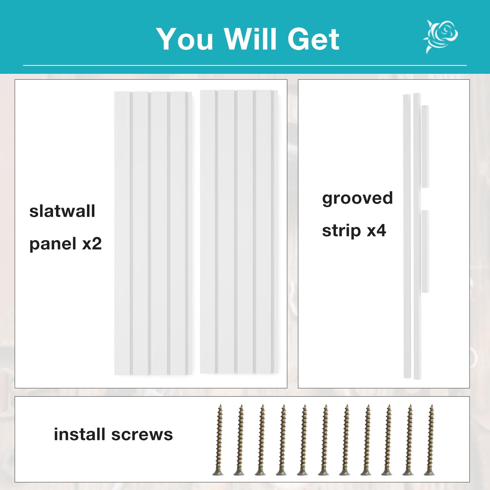 Snapklik.com : NeatiEase Slatwall Panel Wall Storage Systems, 2 X 4ft ...