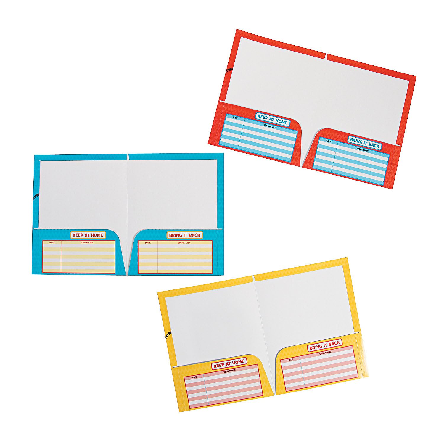 Snapklik.com : Take Home Pocket Folders - 12 Pieces - Educational And ...
