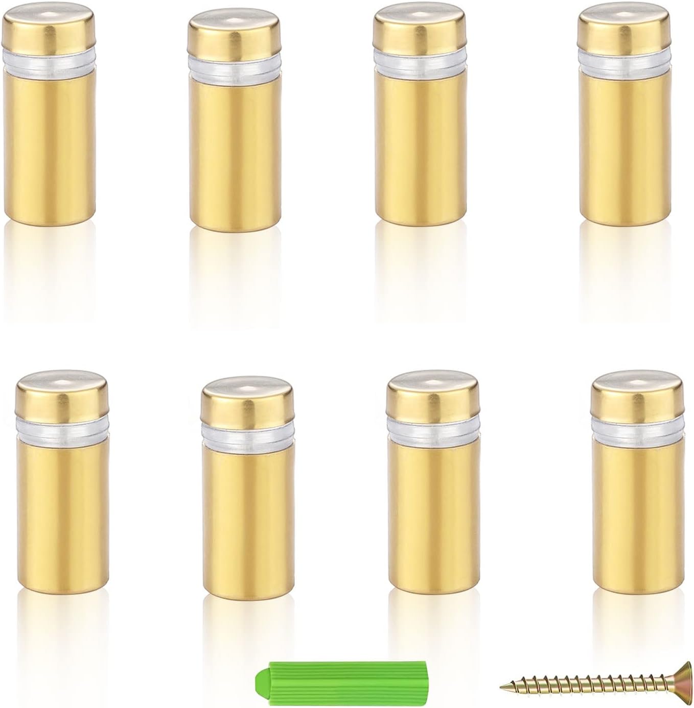 Eagles Stainless Steel Standoff Screws,8PCS (12x25mm,Gold) Sign ...